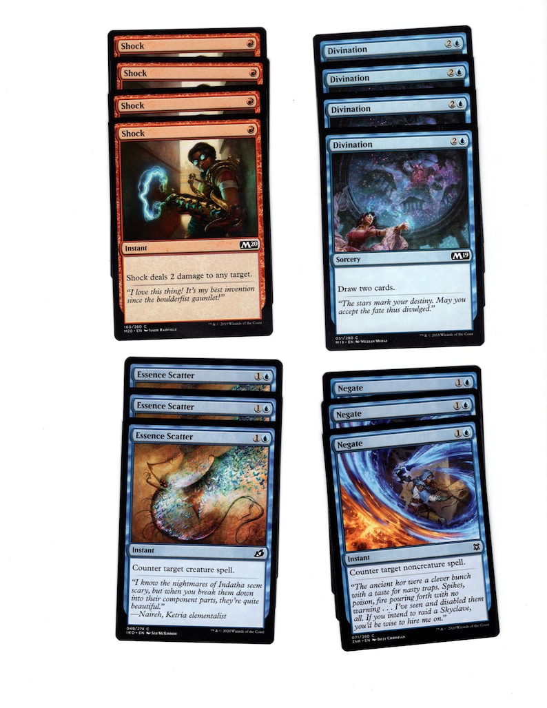 Counterburn Pauper - MTG -custom Casual Deck -60 Card Deck - Magic the ...