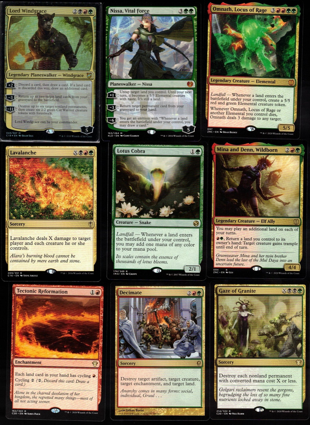 LORD WINDGRACE-100 Card Magic the Gathering Commander Deck-nissa-mtg ...