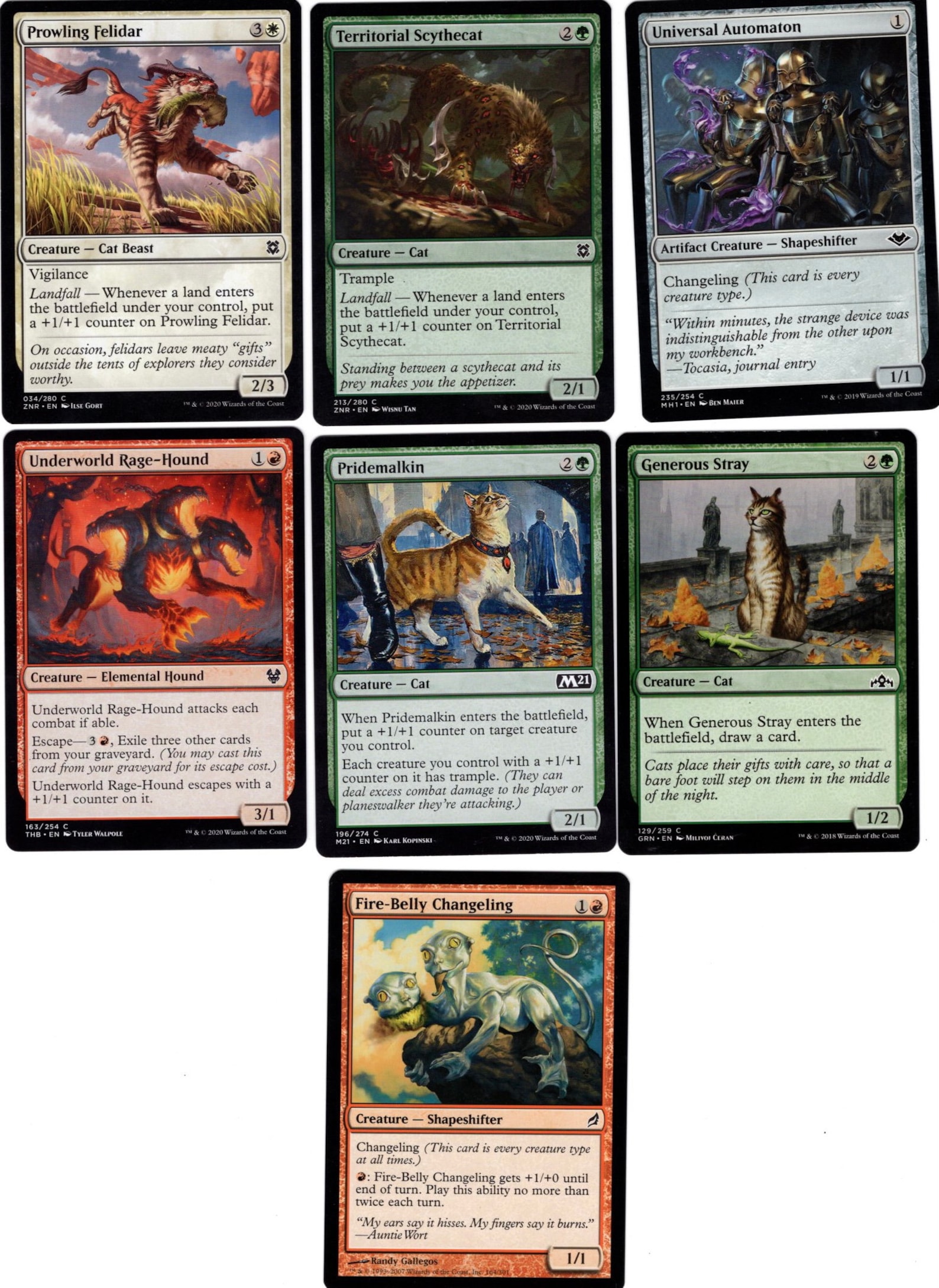 Dogs & Cats 100 Card Magic the Gathering Commander - Etsy