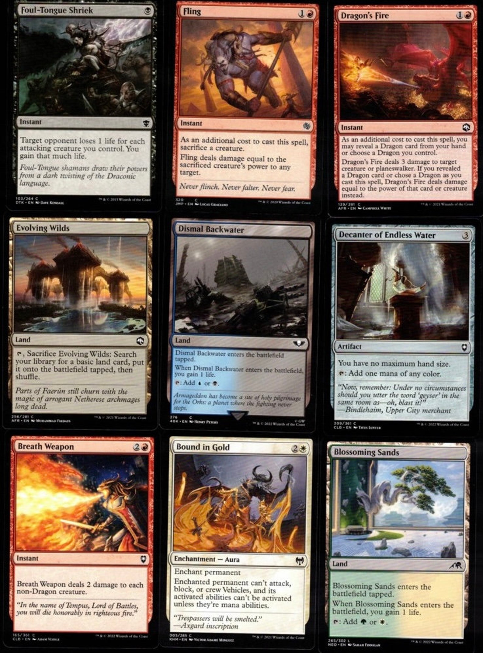 ULTIMATE DRAGON-100 Card Commander Deck-magic the Gathering-mtg-ur ...