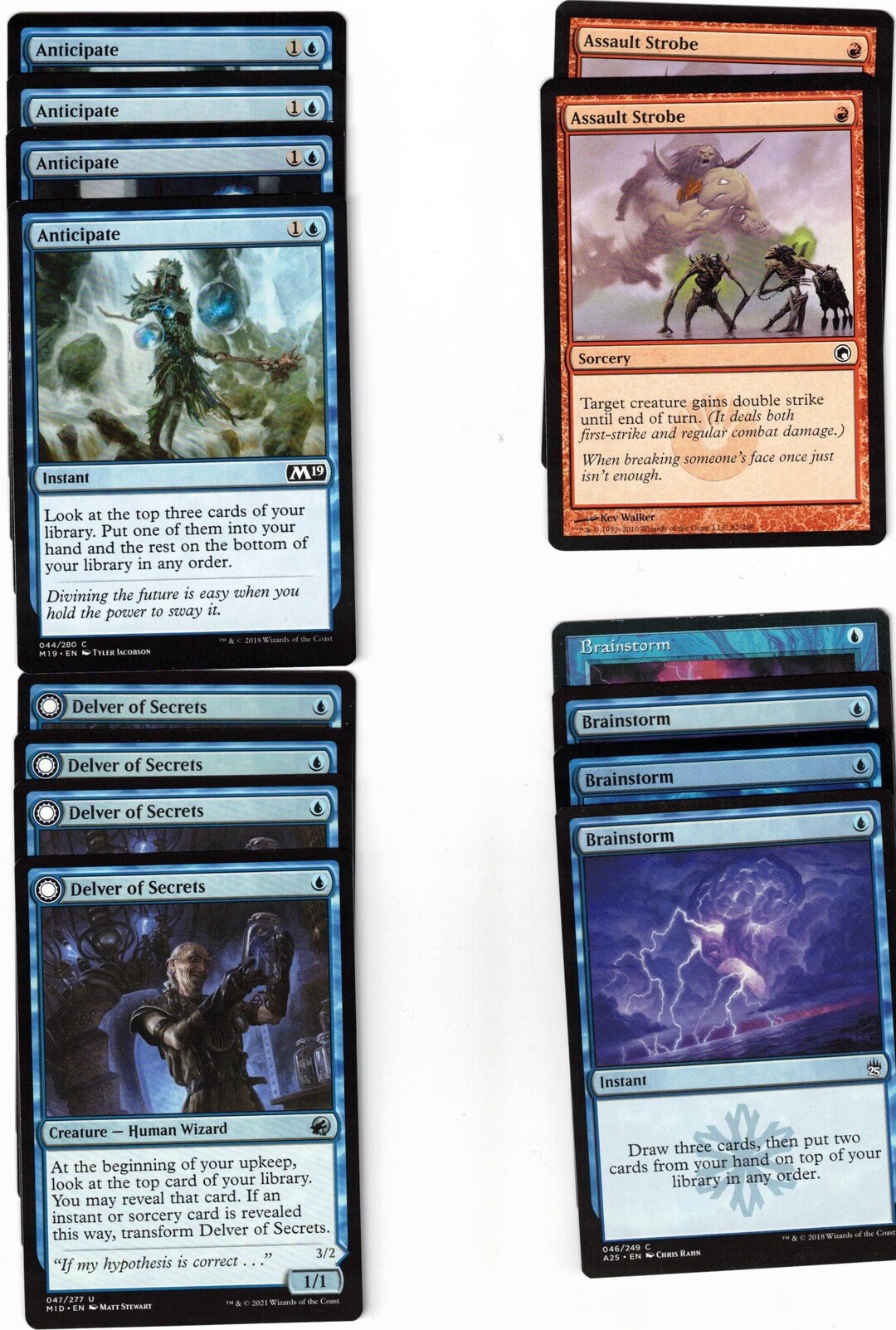 Pauper Spell Play-60 Card Magic the Gathering Deck-mtg-pauper Legal ...
