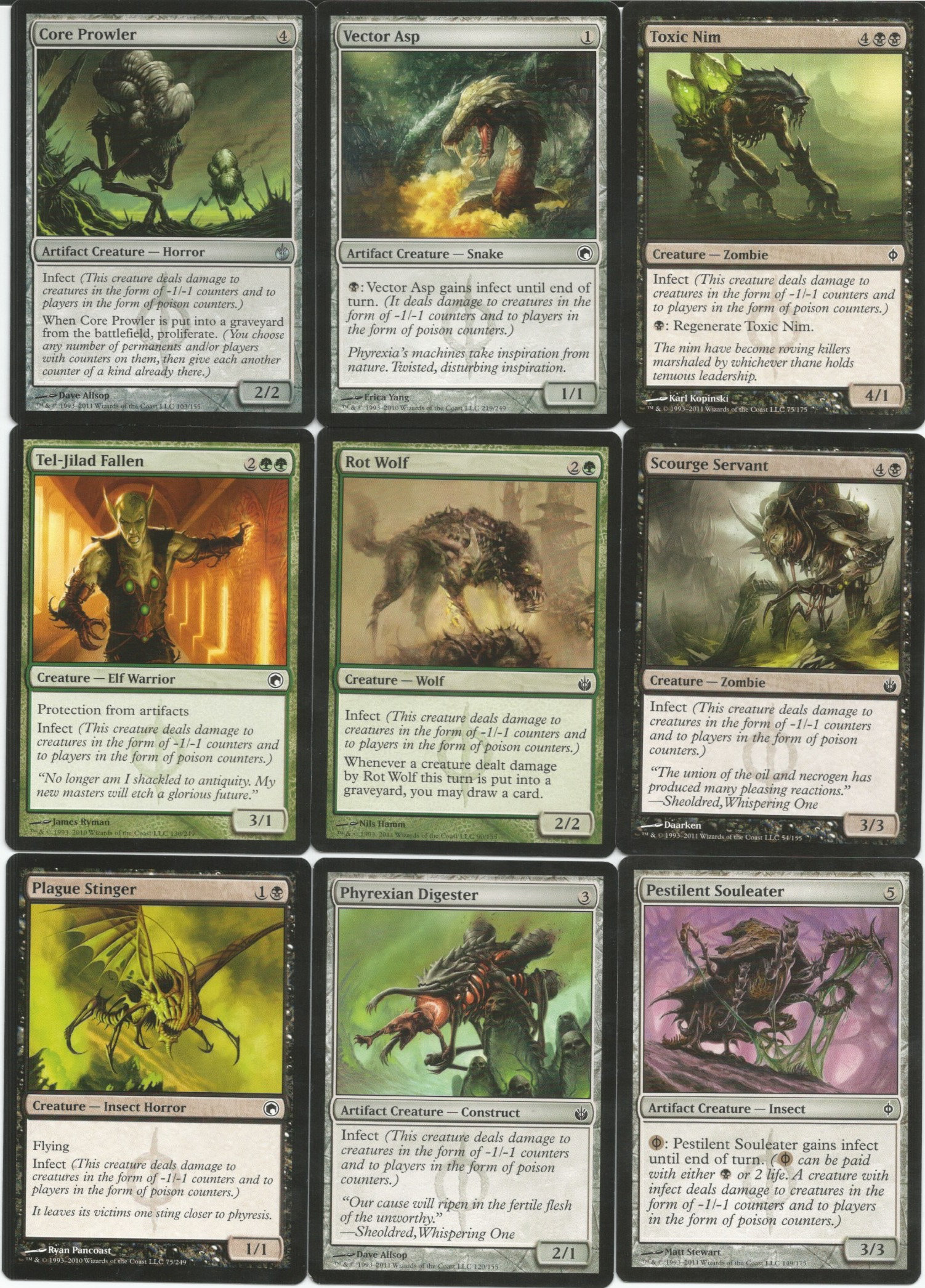 EDH Infect Deck Golgari MTG Magic the Gathering Commander - Etsy