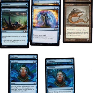 Sliver Mono Blue Mill 60 Card Deck-magic the Gathering-mtg-screeching ...