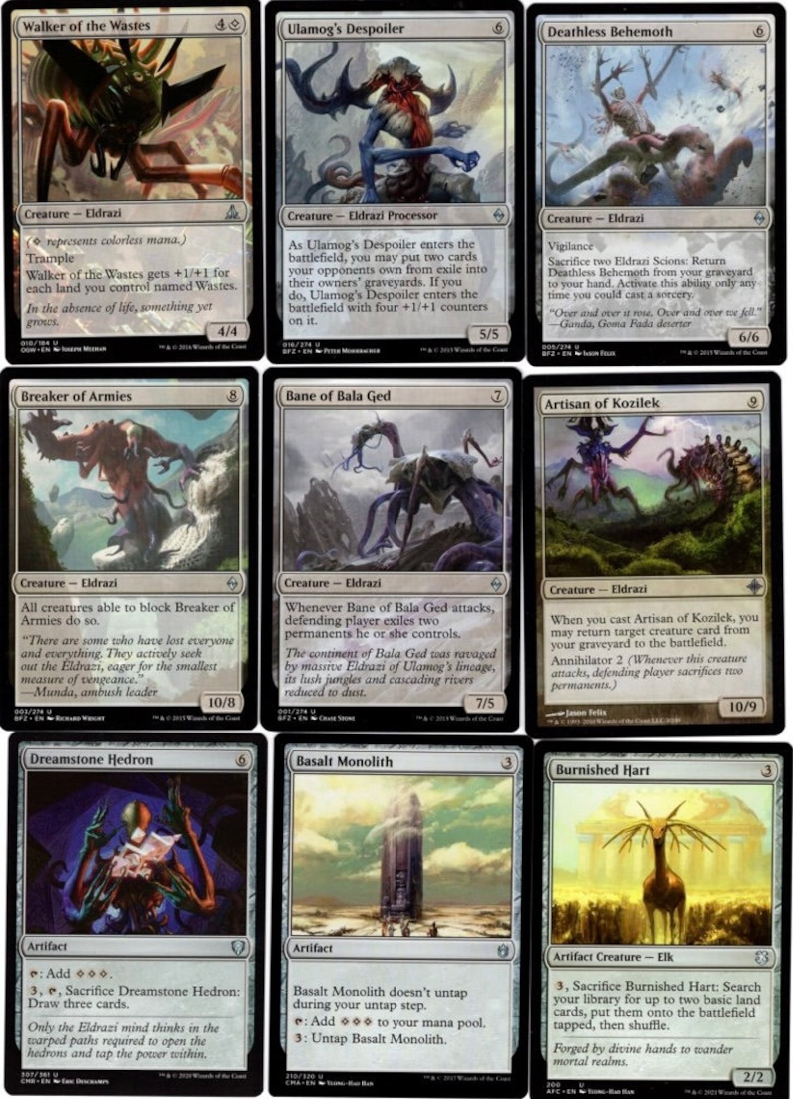 ULTIMATE ELDRAZI-100 Card Magic the Gathering Commander Deck-rares ...
