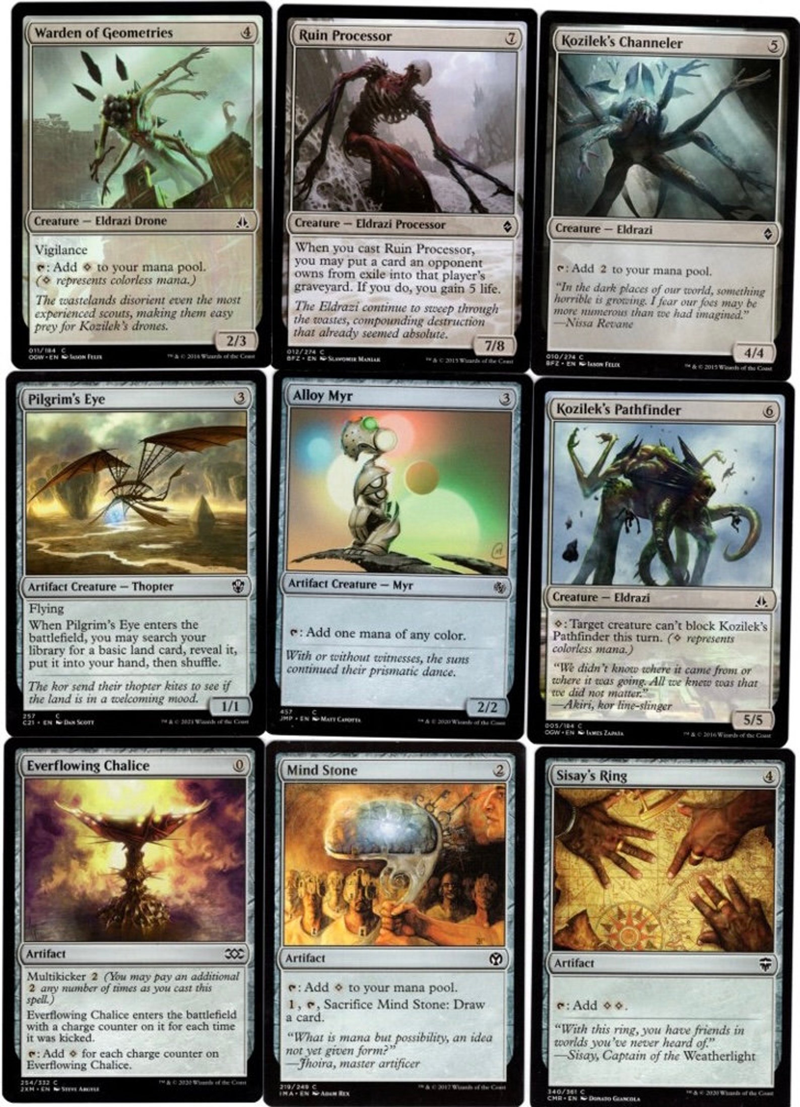 ULTIMATE ELDRAZI-100 Card Magic the Gathering Commander Deck-rares ...