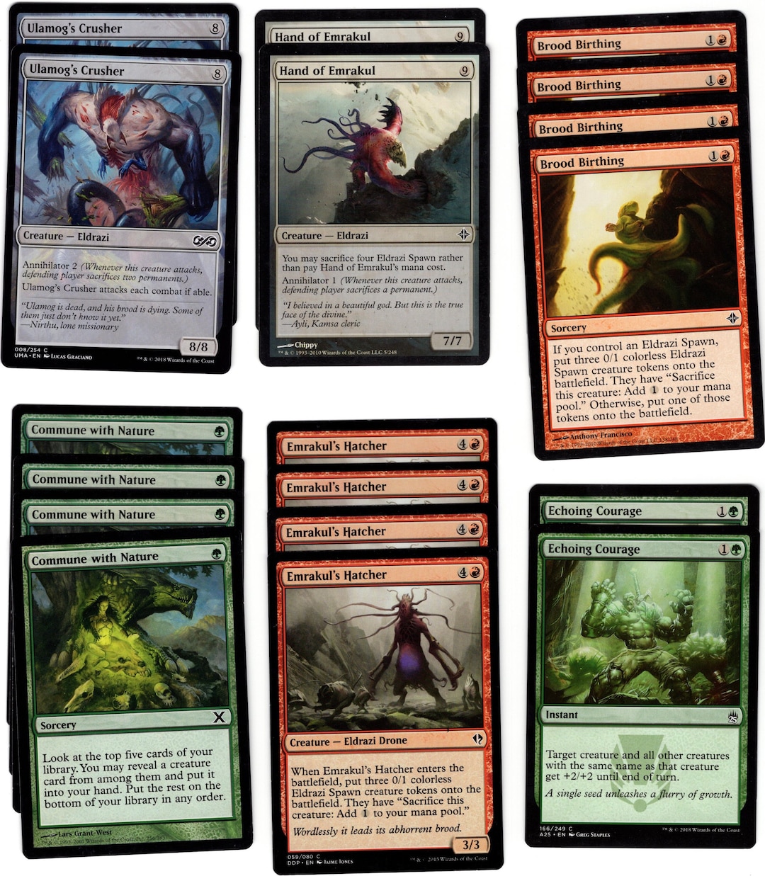 Red Green *eldrazi* - Pauper Legal - MTG Magic the Gathering 60 Card ...