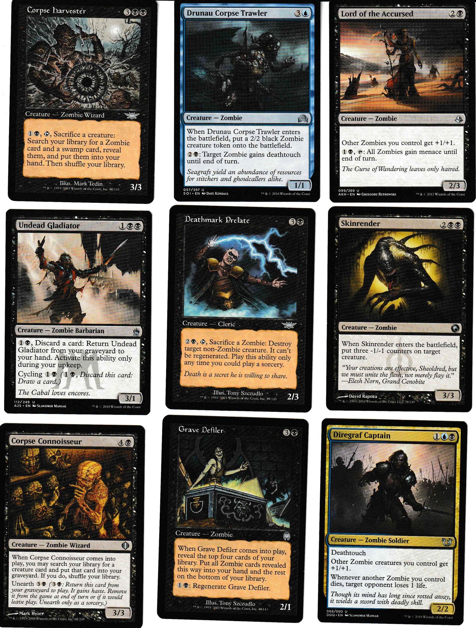 Commander-zombie Deck -gisa and Geralf -EDH -100 Card MTG - Rtp-rares ...