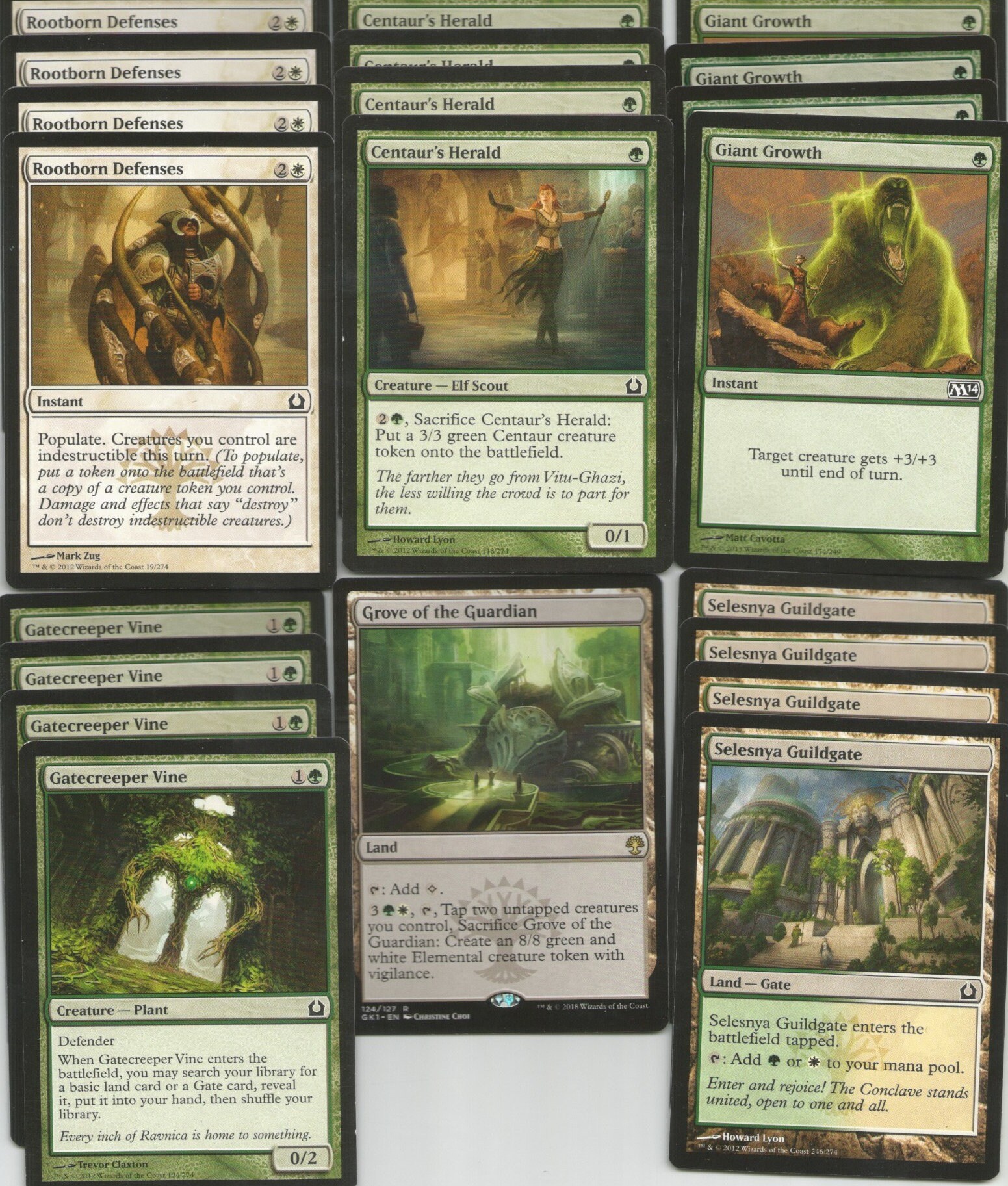 Green White *populate* Tokens Custom Magic Deck Mtg Magic the Gathering ...