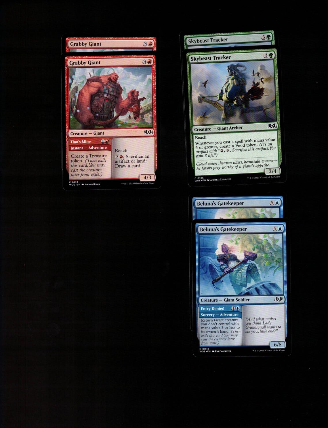 GIANTS!-60 Card Magic the Gathering Deck-mtg-rares-mythic-ready to Play ...