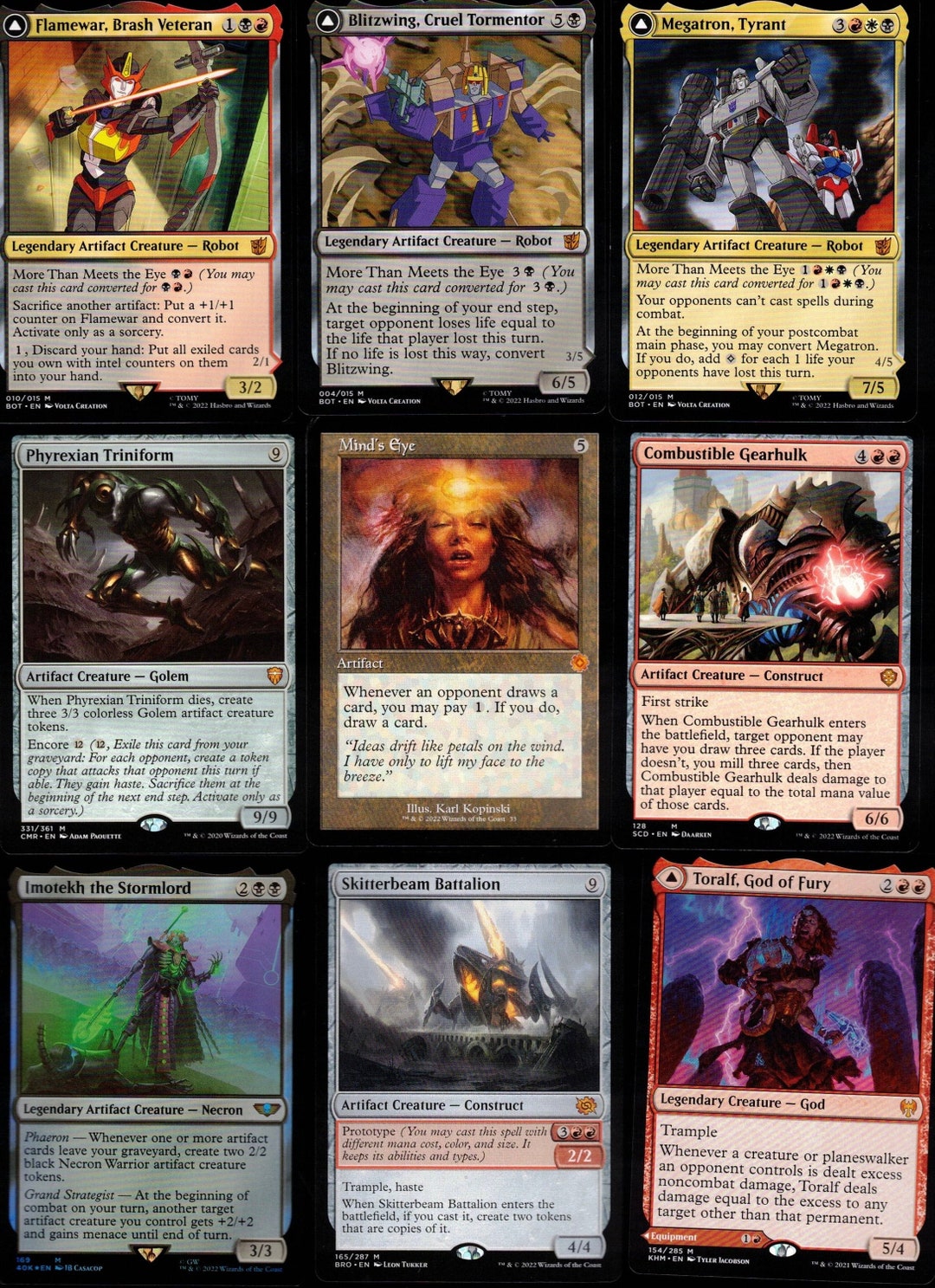 MEGATRON!-100 Card Commander Deck-mtg-mythic-rare-magic the Gathering ...