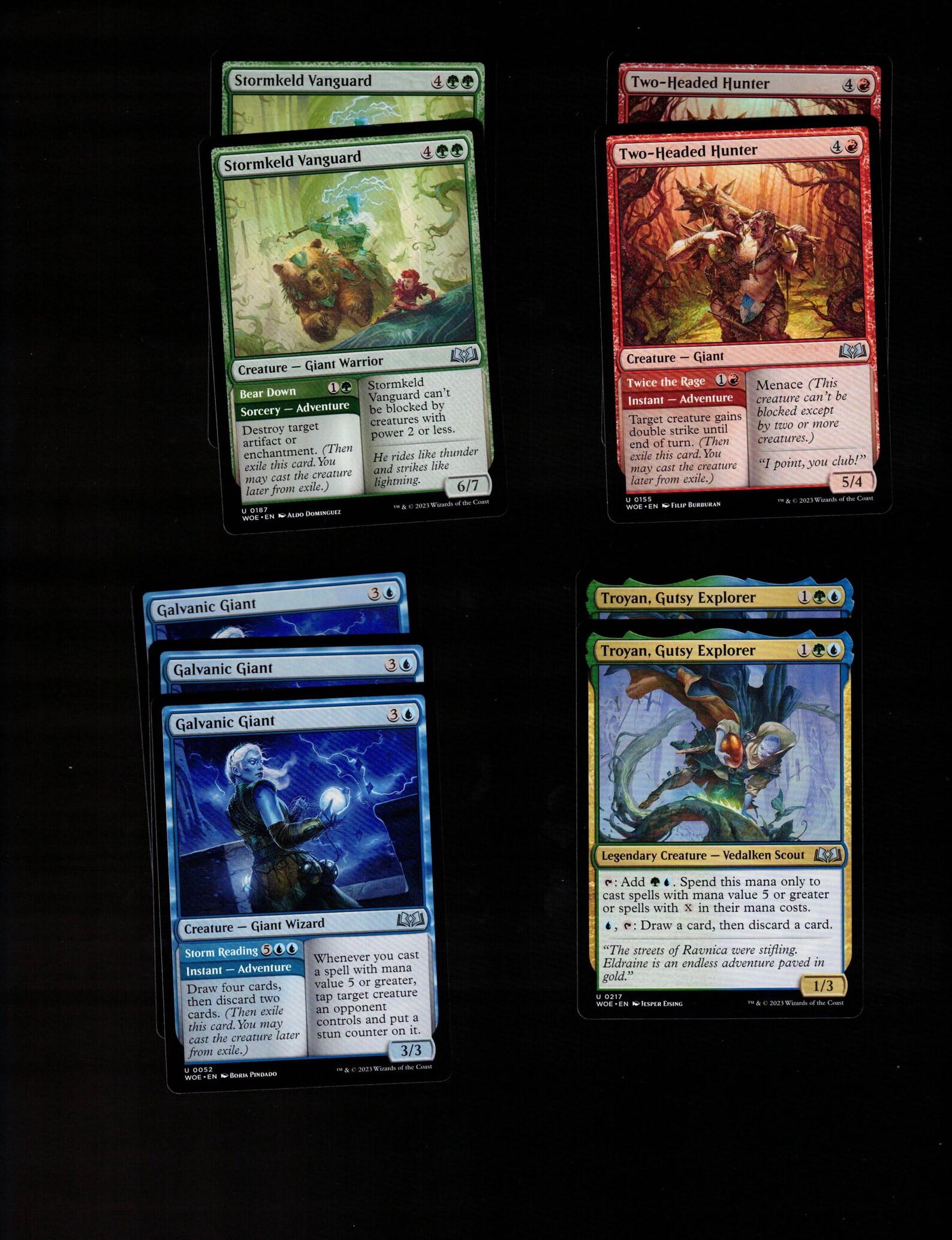 GIANTS!-60 Card Magic the Gathering Deck-mtg-rares-mythic-ready to Play ...