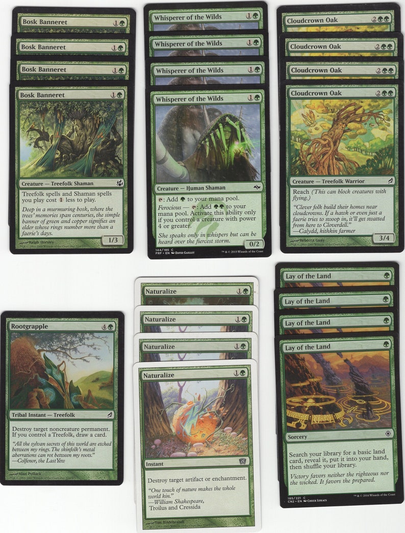 Treefolk Deck Verdeloth Ancient Ulvenwald Tracker MTG - Etsy