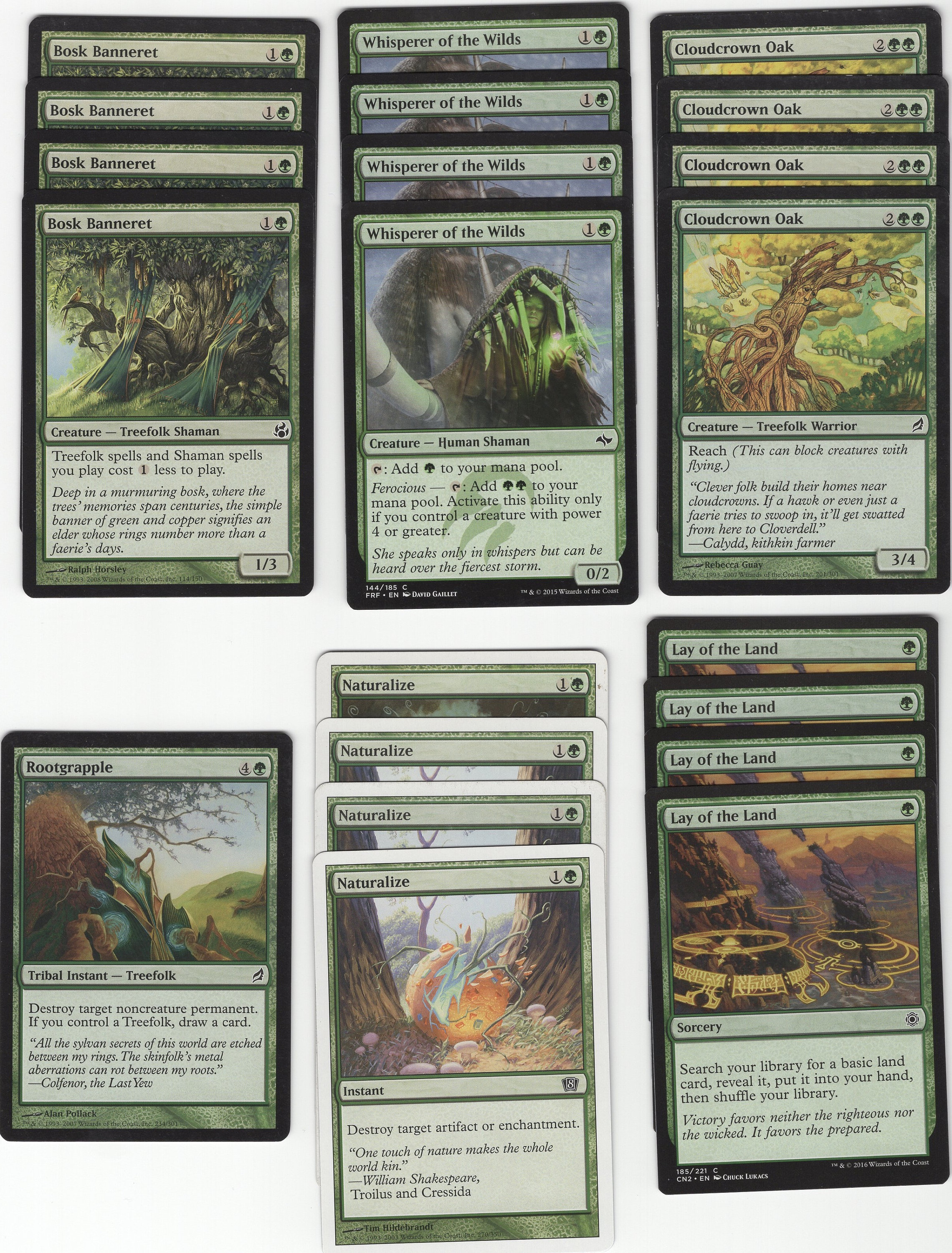 Treefolk Deck Verdeloth Ancient Ulvenwald Tracker MTG - Etsy