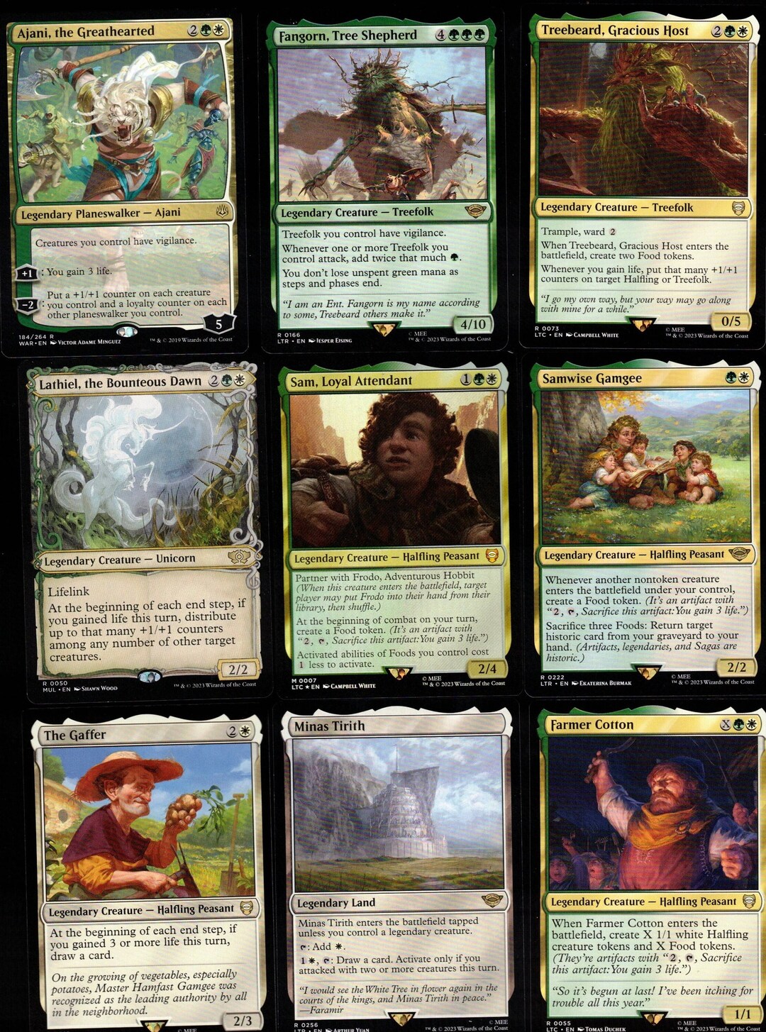 Treebeard Lifegain-100 Card Magic the Gathering Commander Deck-rares ...