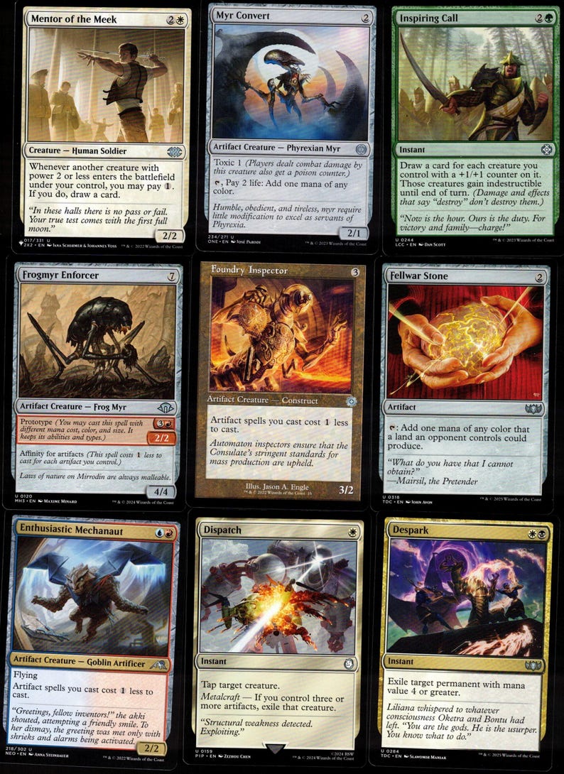MYR!-100 Card Magic the Gathering Commander Deck-rare-mythic-mtg-urtet ...
