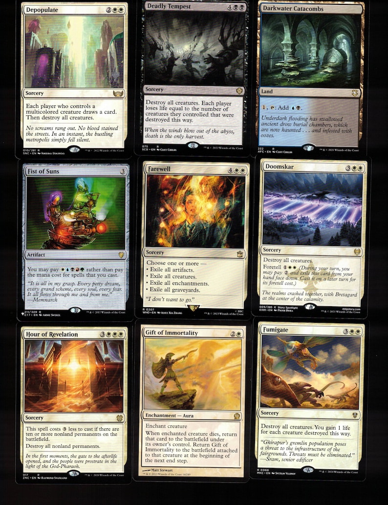 Indestructible GODS!-100 Card Magic the Gathering Commander Deck-rare ...