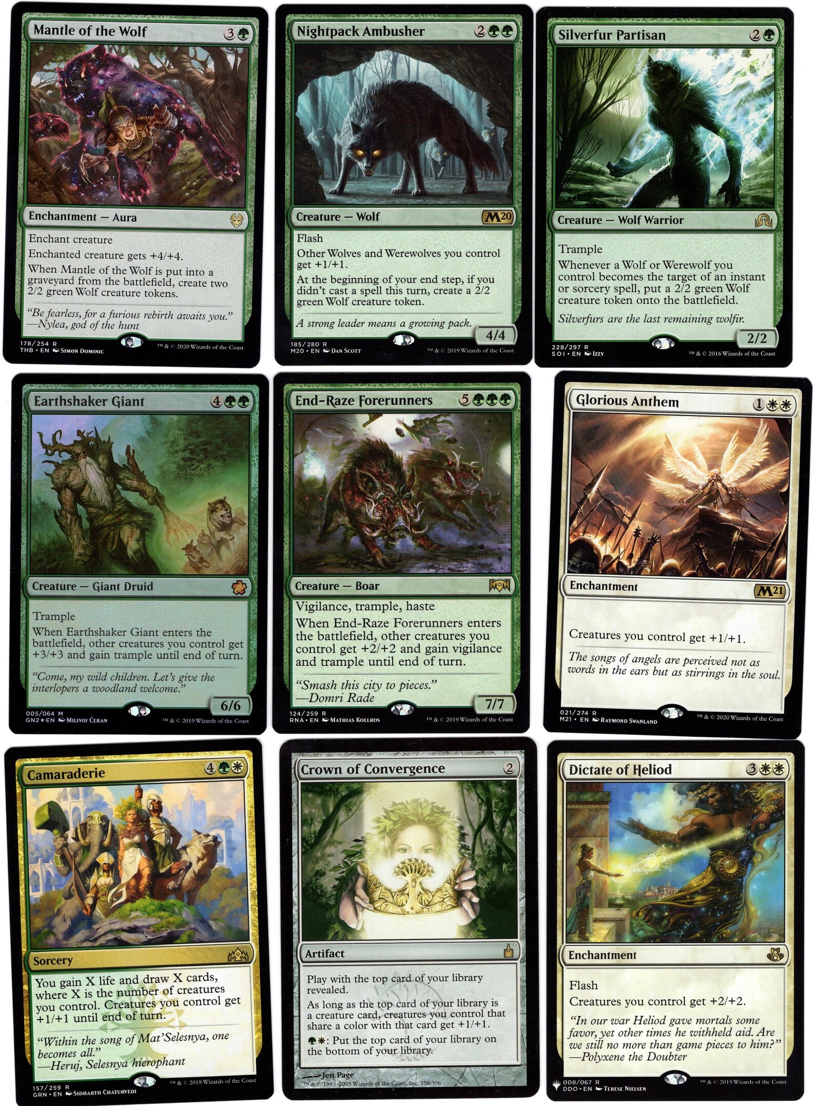 Tolsimir Friend to Wolves-100 Card Commander Deck-magic the - Etsy