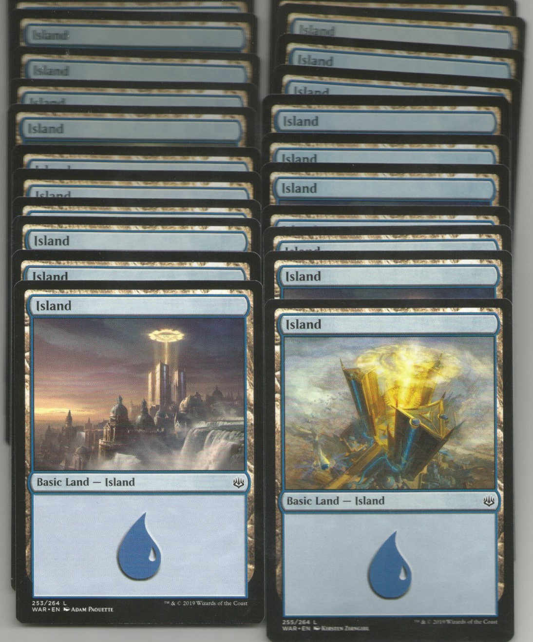 60 Card Deck Mono BLUE MILL Ready to Play Rares Magic | Etsy