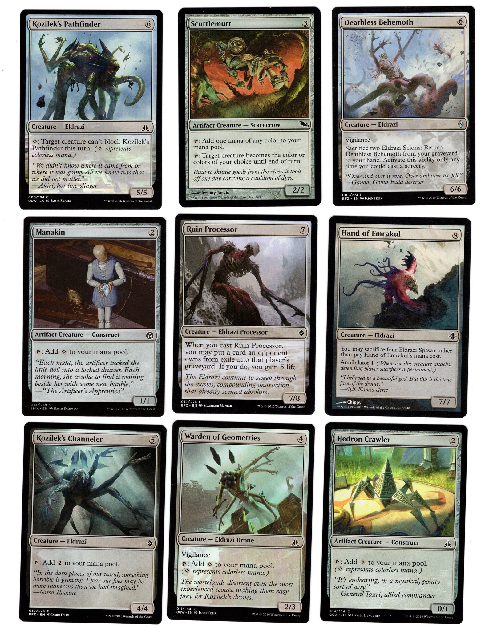 Emrakul Promised End-commander-edh-100 Card Deck-mtg-magic the | Etsy