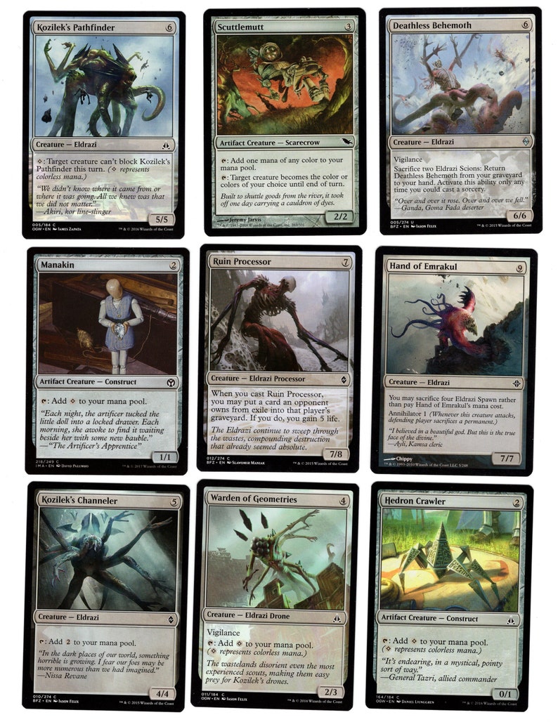 Emrakul Promised End-commander-edh-100 Card Deck-mtg-magic the - Etsy