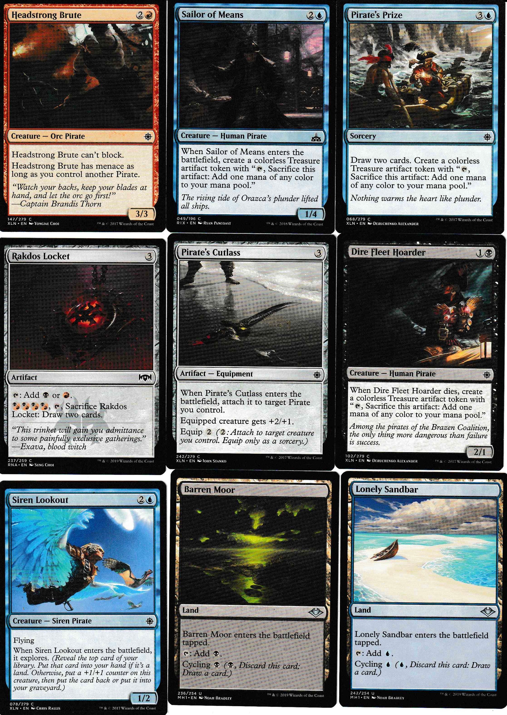 Pirates Admiral Beckett Brass EDH Custom Commander Deck Mtg | Etsy