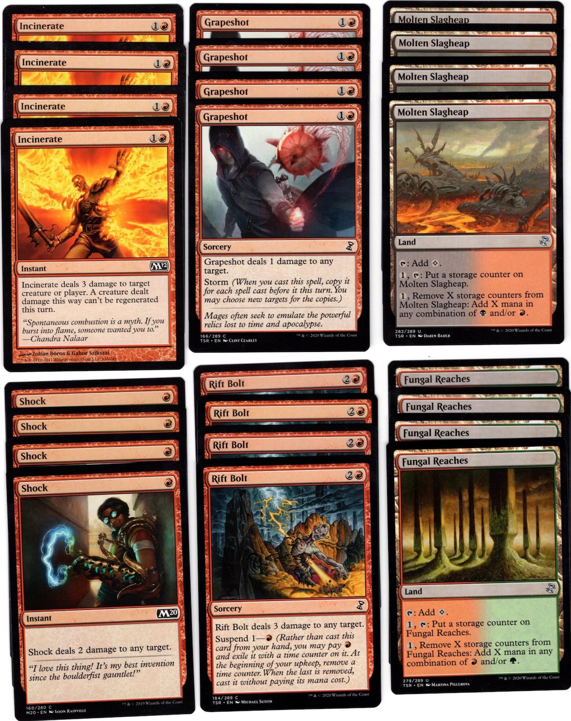 Red Dragons-60 Card Magic the Gathering | Etsy