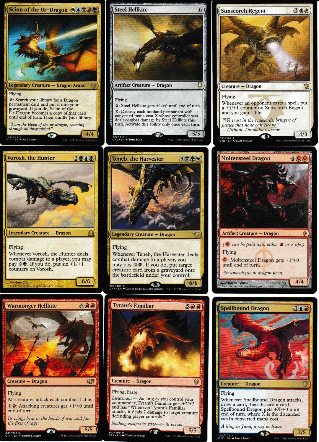 Commander Deck - Scion of the Ur-dragon EDH Mtg Magic Cards Rare ...