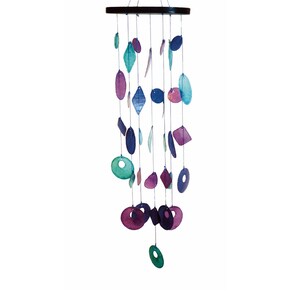 Capiz Shell Wind Chime Patio Garden Decor Window Suncatcher Ideal ...