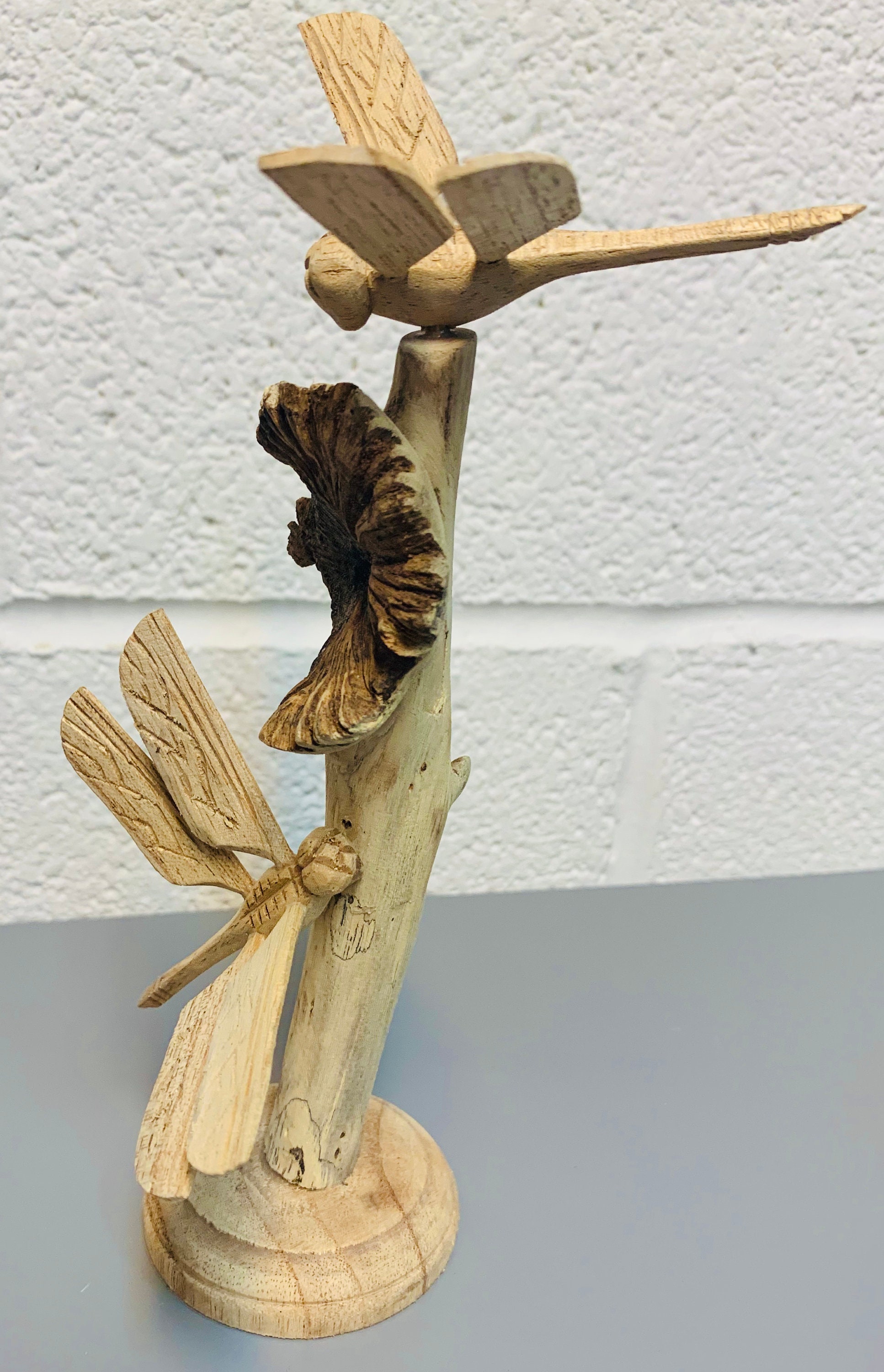 Hand Carved Double Butterfly and Double Dragonfly Ornament on - Etsy UK