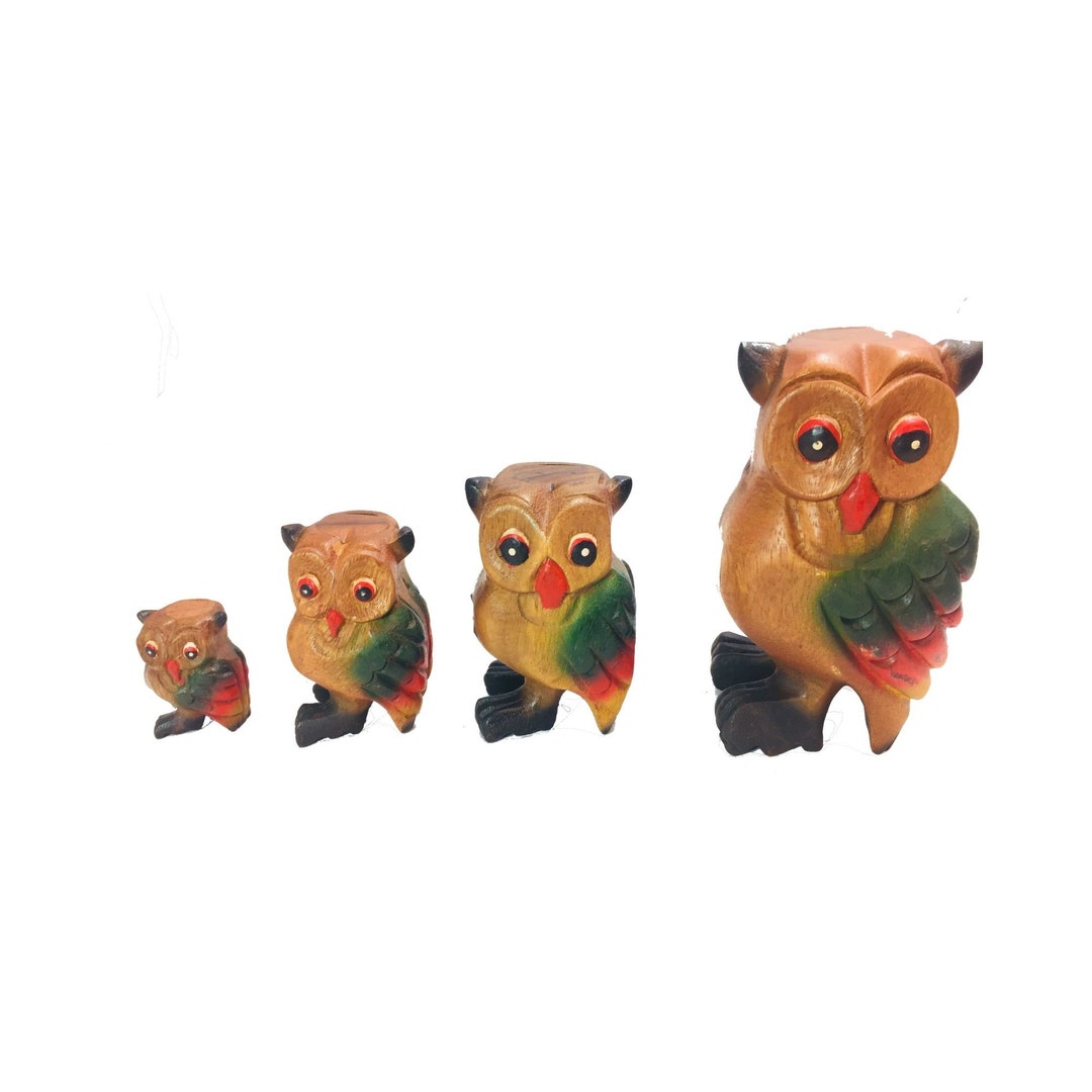 Owl Whistle Musical Instrument Wooden Hand Carved Fair Trade Animal ...