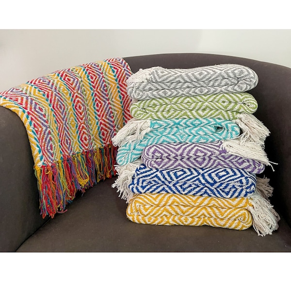 Bohemian Throw - Etsy UK