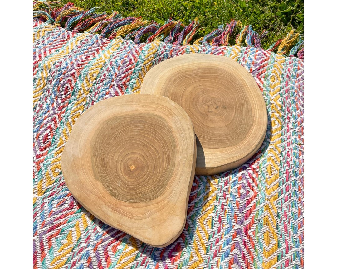 Wooden Slice Trivet - Natural Tree Slice Wood Grain Home Decor Solid ...