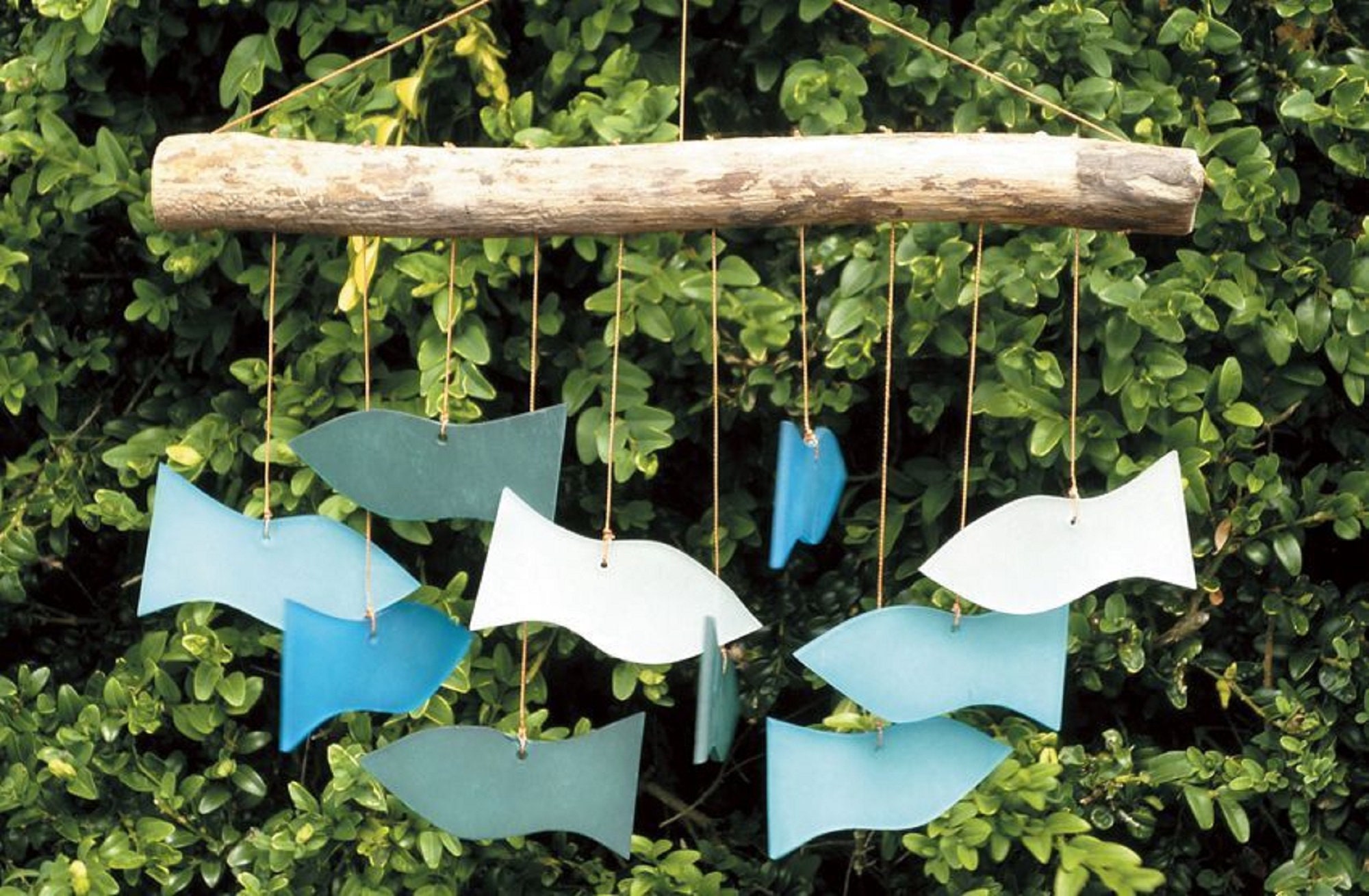 Swimming Fish Windchime Blue Wind Chime Mobile Hand Made Glass | Etsy