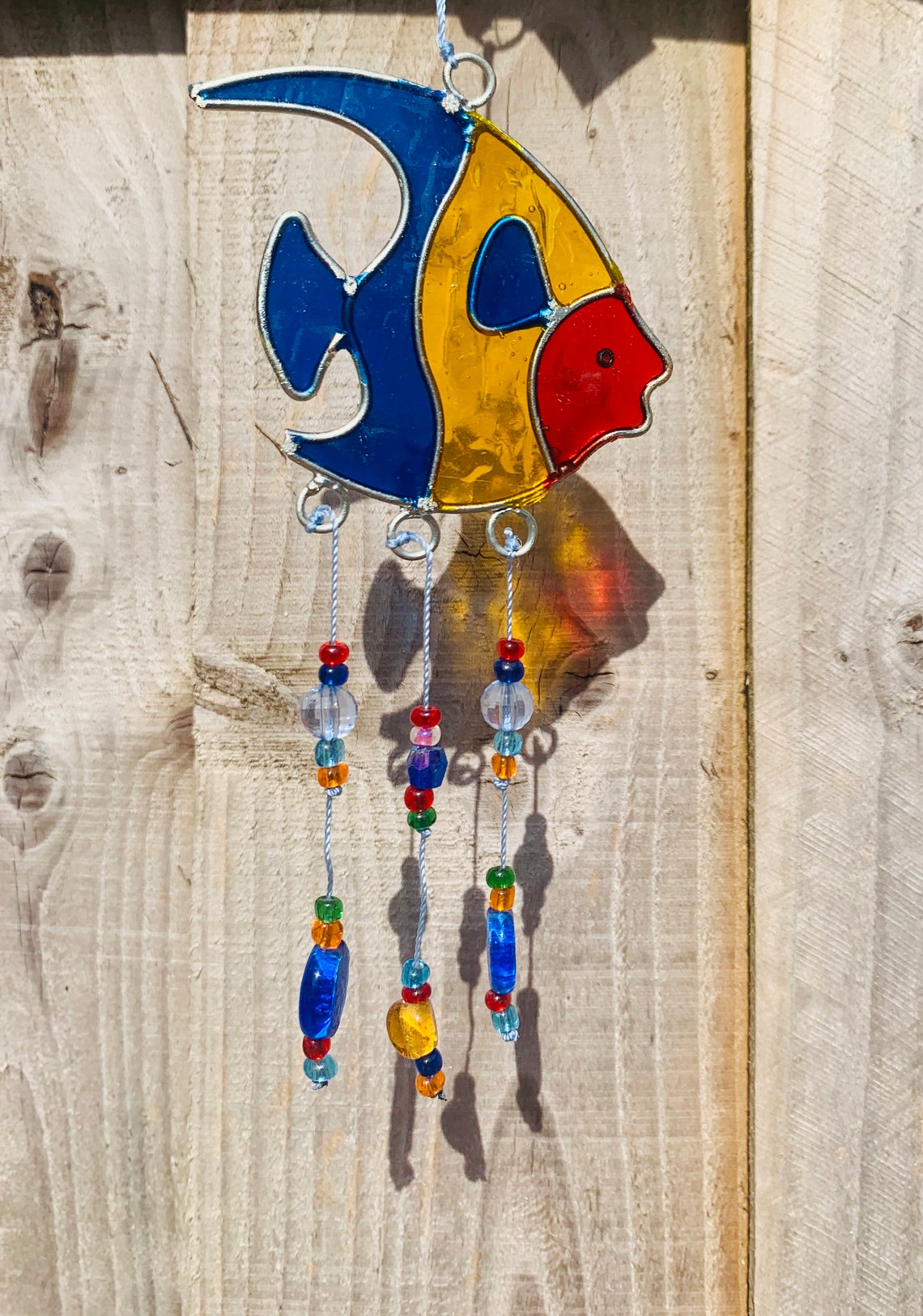 Swimming Fish Sun Catcher With Beads Window Decoration - Etsy UK