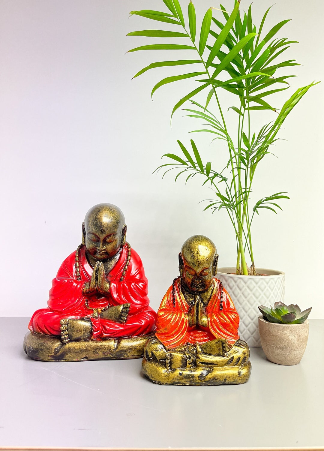 Shaolin Monk Resin Statue Fair Trade Ornament Various Sizes - Etsy