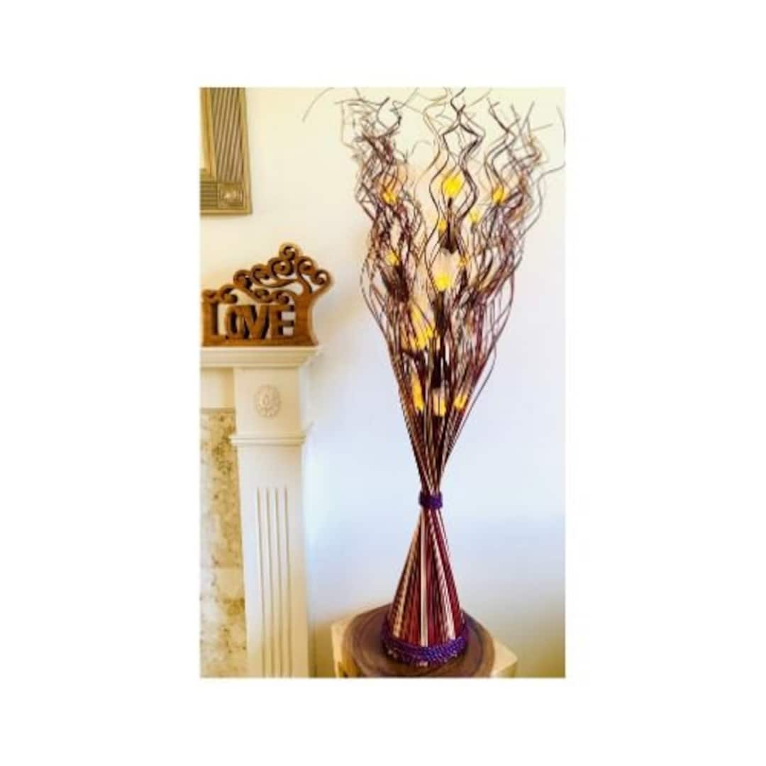 Flower Bouquet Lamp Champaka With Mixed Colour Wicker Vase Fair Trade ...
