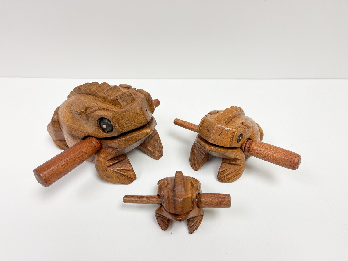 Frog Guiro Musical Percussion Instrument Wooden Hand Carved - Etsy UK