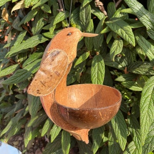 Bird Coconut Shell Bird Feeder Hanging Birds Nest Bird Novelty ...