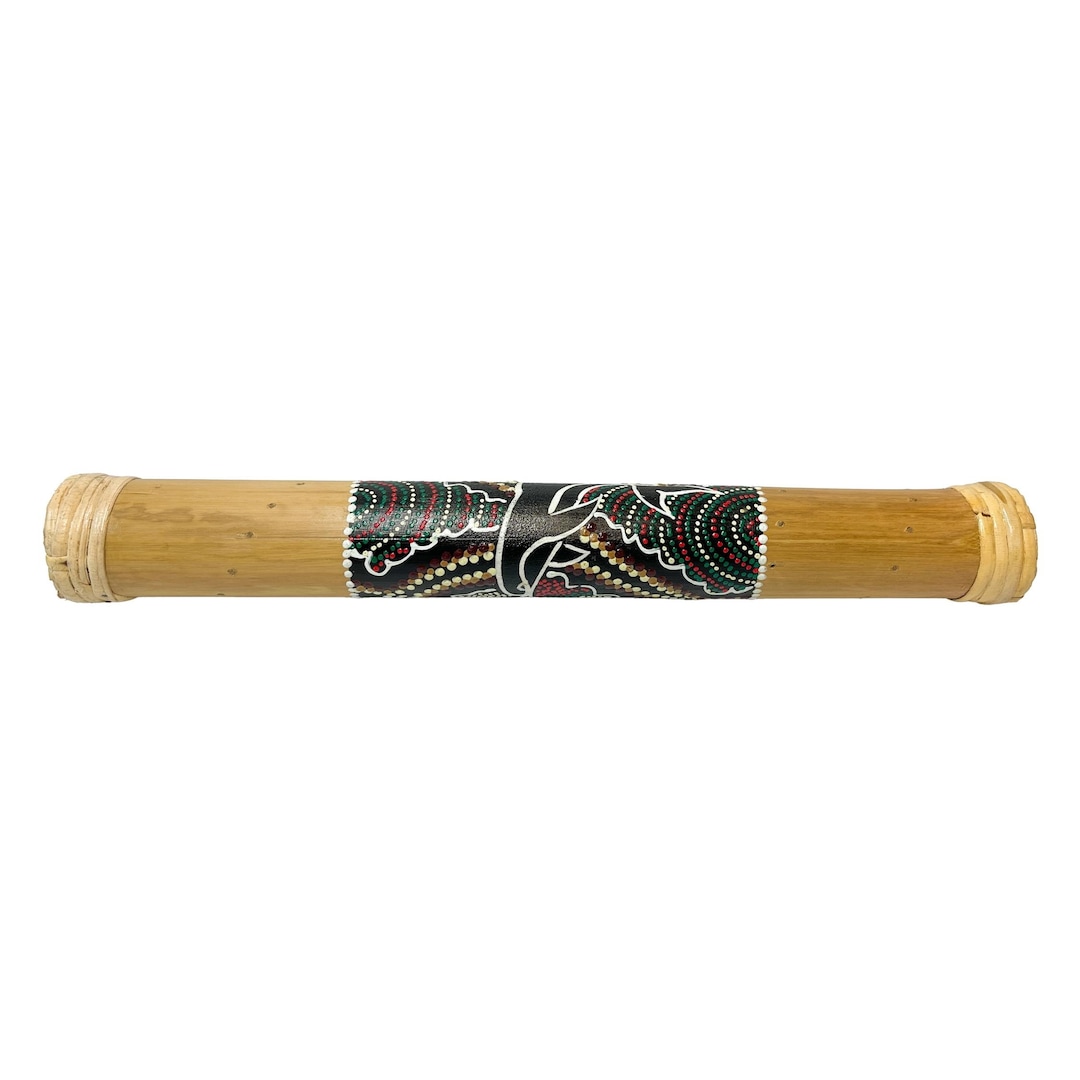 Rainstick Dot Painted Design Musical Instrument Bamboo Hand Made Fair ...