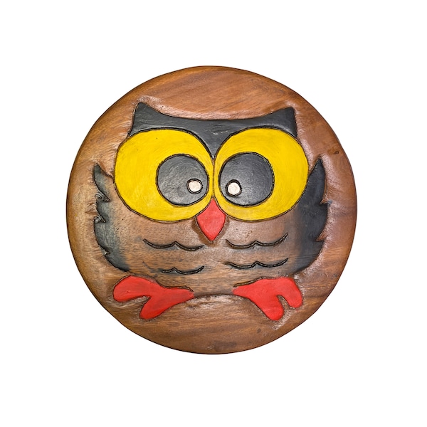 Carved Wood Owl Chair - Etsy