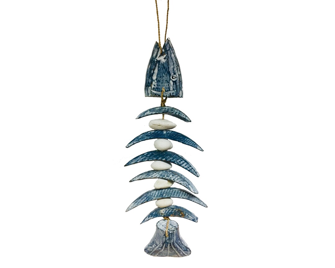 My Family House Fish Hanger - Multicoloured Wood - Hand Carved Hanging ...
