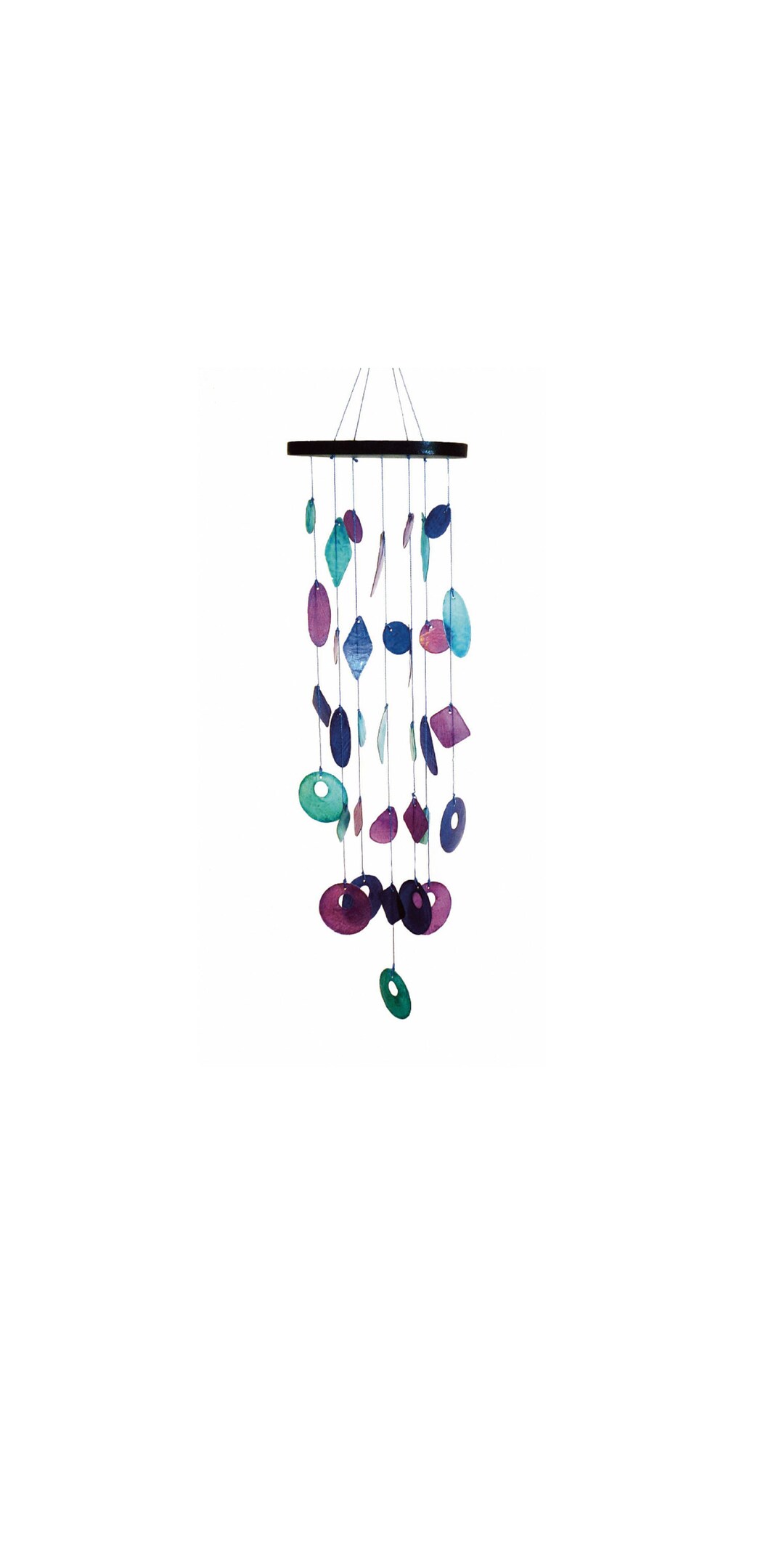 Capiz Shell Wind Chime Patio Garden Decor Window Suncatcher Ideal ...