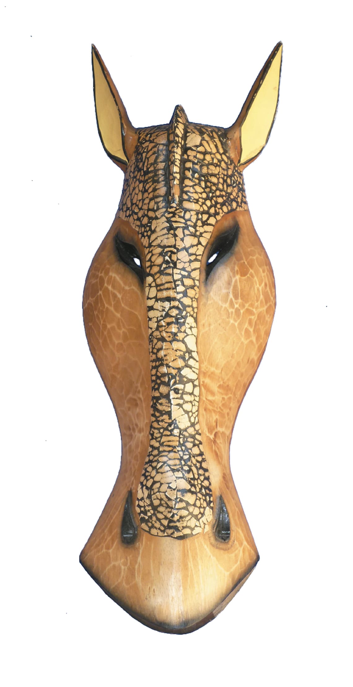 Giraffe Mask Wooden Hand Carved Wall Hanging Art Fair Trade | Etsy