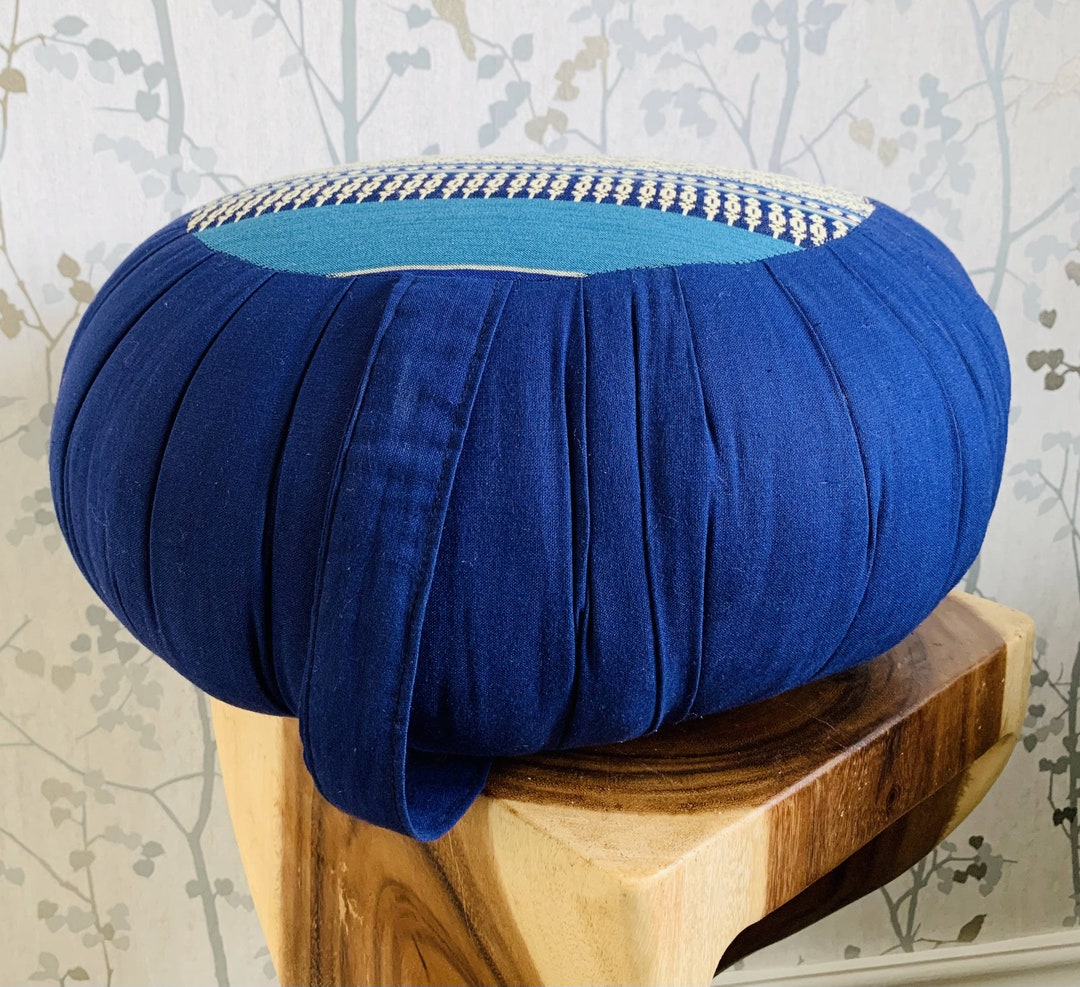 Yoga and Meditation Zafu Cushion Fair Trade Kapok Traditional Designs ...