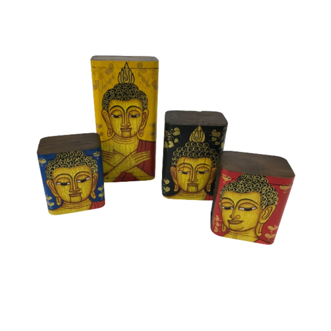 Buddha Wooden Boxes Fair Trade Hand Painted Box - Etsy