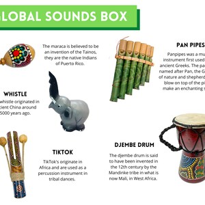 Global Sounds Box, Musical Instrument Box Set Gift Christmas Present ...