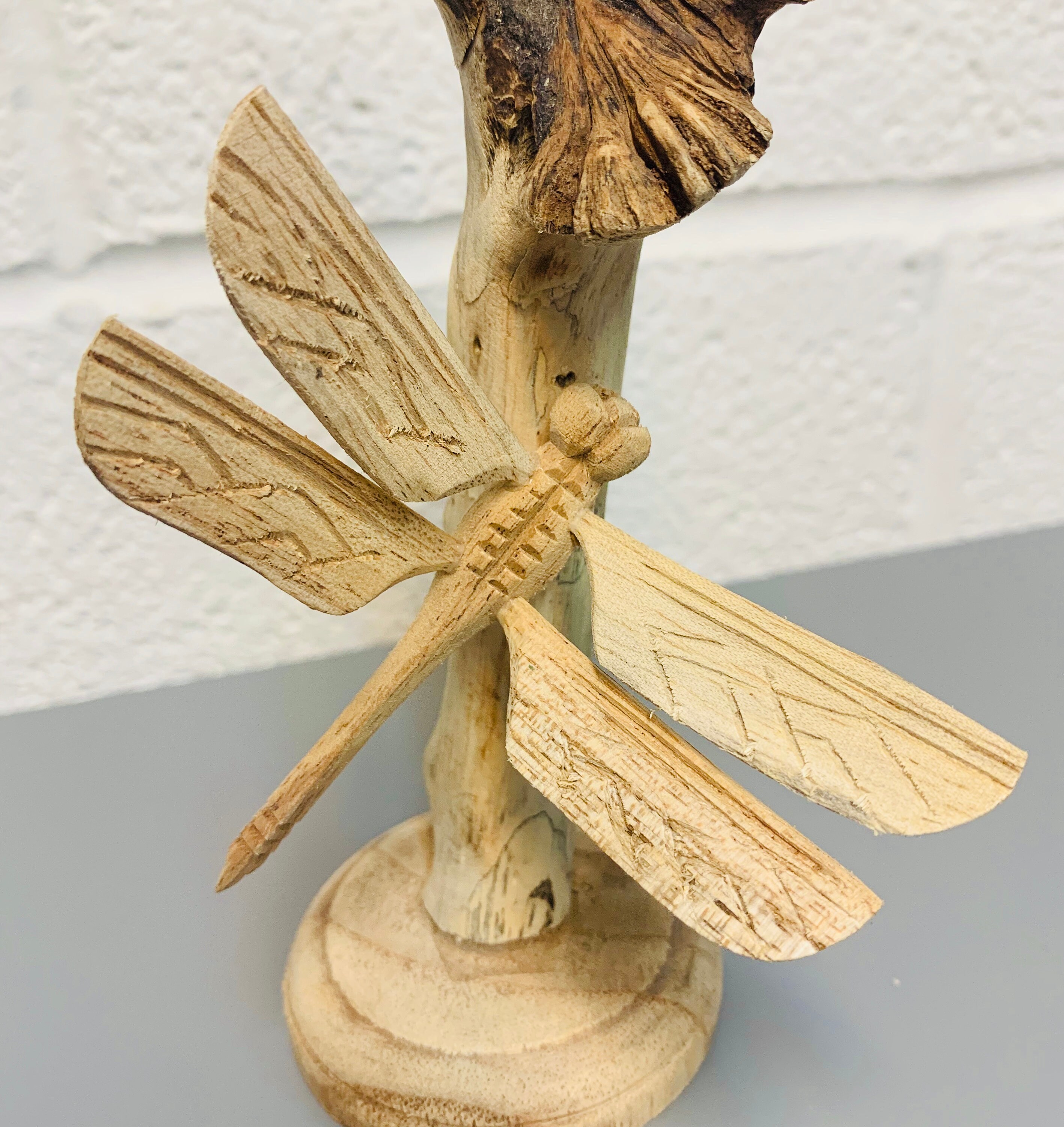 Hand Carved Double Butterfly and Double Dragonfly Ornament on - Etsy UK