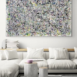 JACKSON POLLOCK XXL Extra Large Original Painting on Canvas Modern Wall ...