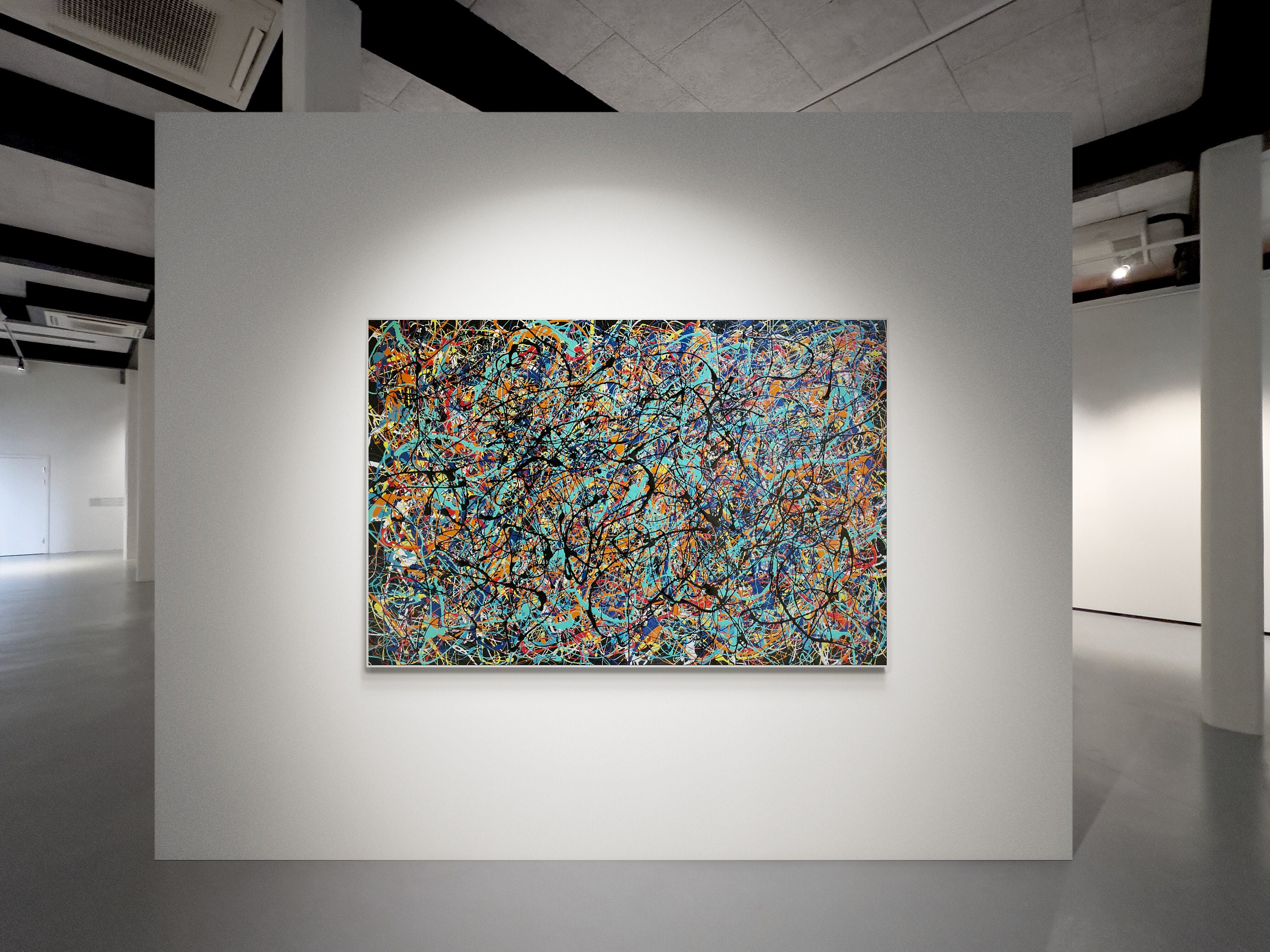 JACKSON POLLOCK XXL Extra Large Original Painting on Canvas Modern Wall ...