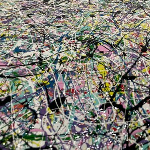 JACKSON POLLOCK XXL Extra Large Original Painting on Canvas Modern Wall ...